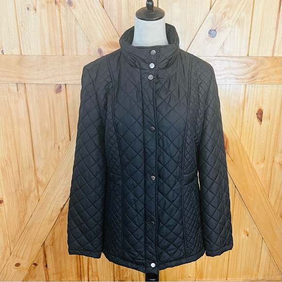 Laura Scott | Jackets & Coats | Laura Scott Black Puffer Jacket With ...